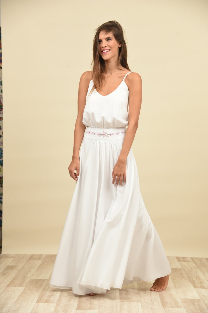 2 Piece Wedding Dress 2 Parts Wedding Dress Separates - Etsy