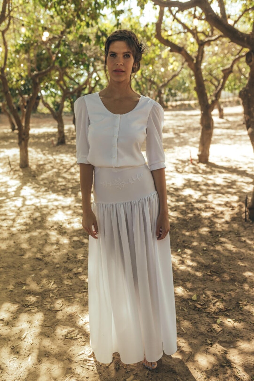 Wedding Buttoned Top Bridal Buttoned Top Boho Buttoned Top Camellia ...