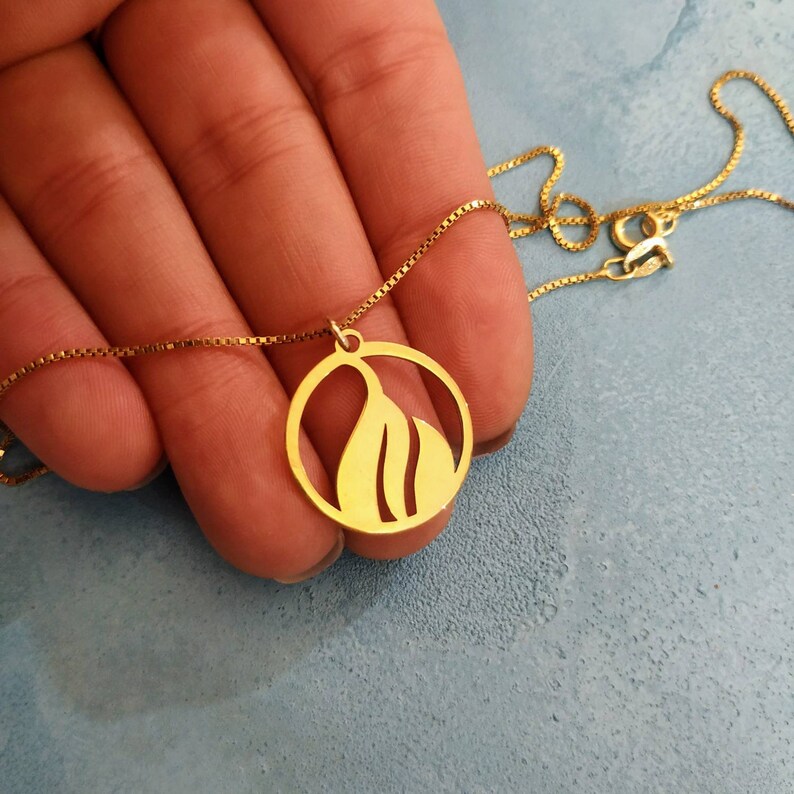 Fire Element Fire Necklace Flame Charm Fire Pendant 4 - Etsy