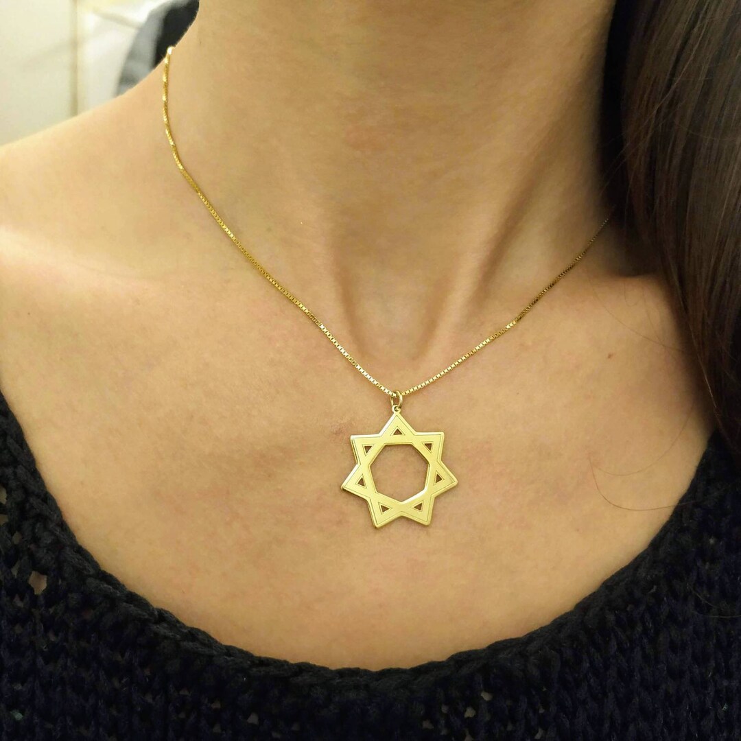 Septagram Necklace - Sacred Geometry - Seven Pointed Star - Symbol ...