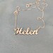 Name Necklace Personalized Pendant Big Name Pendant Cursive Font 925 ...