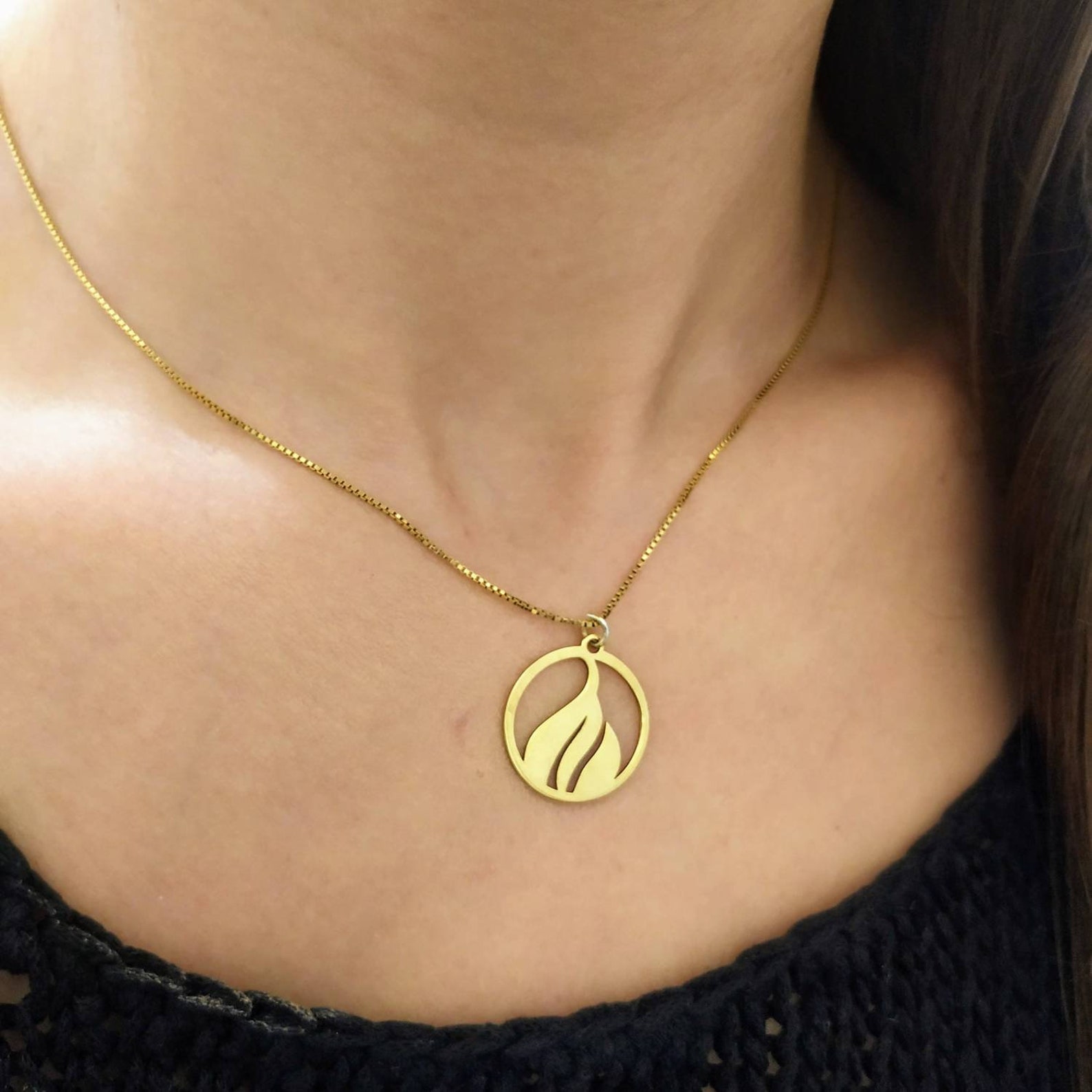 Fire Element Fire Necklace Flame Charm Fire Pendant 4 - Etsy