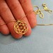 14k Solid Gold Sacred Geometry Sacred Charm Star of - Etsy