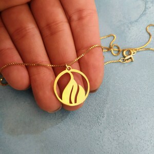 Fire Element Fire Necklace Flame Charm Fire Pendant 4 - Etsy