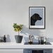 Black Labrador Poster / Modern Design Dog Art Print / Black Lab Wall ...