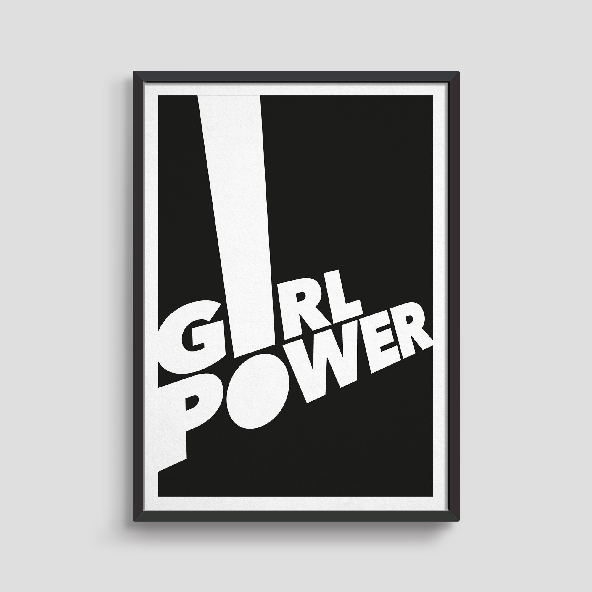 Girl Power inspirational poster / Graduation gift for girly | Etsy