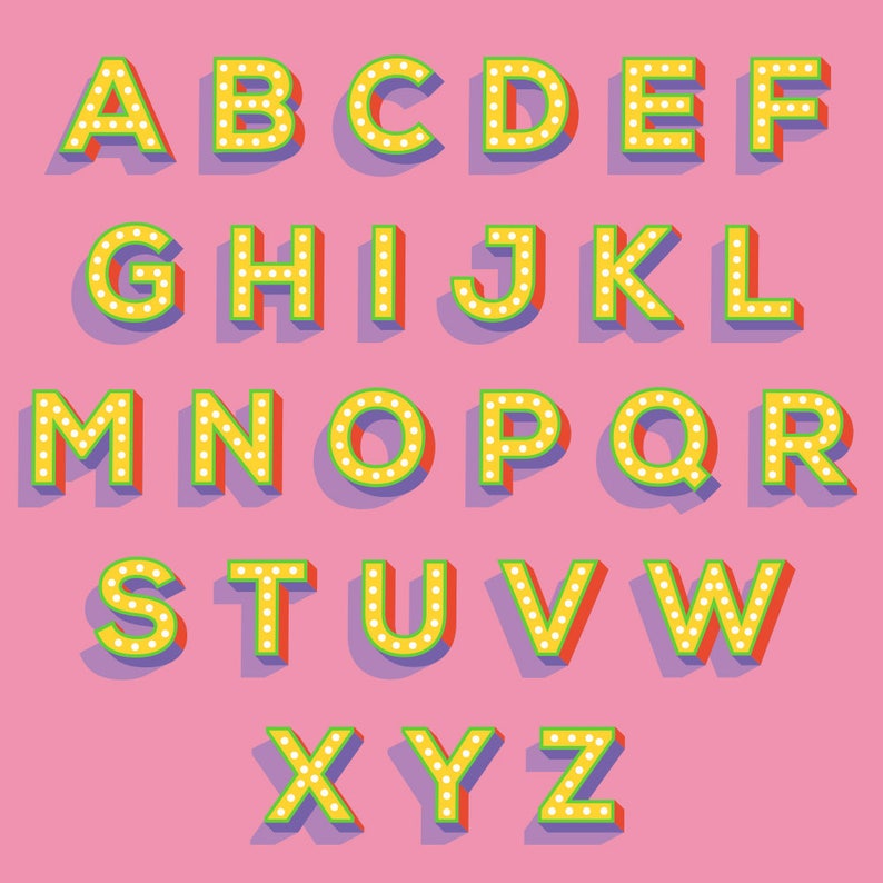 Custom Alphabet Print / Choose Your Own Letter Typography - Etsy