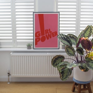 Girl Power Inspirational Poster / Graduation Gift for Girly Girl ...