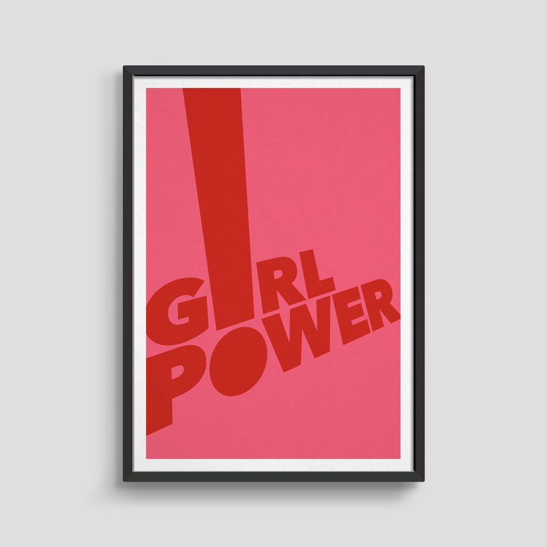 Girl Power Inspirational Poster / Graduation Gift for Girly Girl ...
