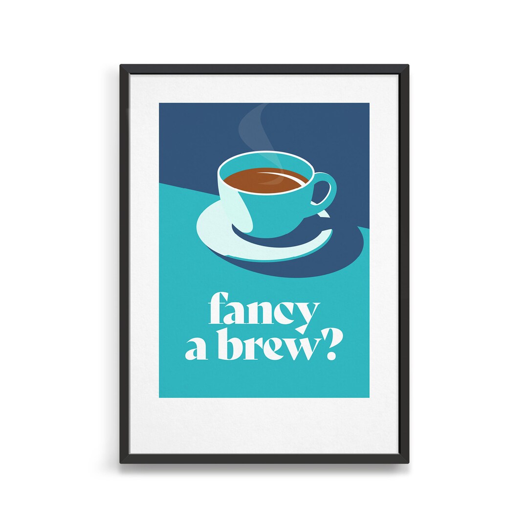 Tea Poster / Personalised Kitchen Decor Gift / Coffee Art Print ...