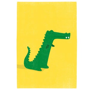 Personalised Crocodile Wall Art Print / Custom Nursery Decor / Kids ...