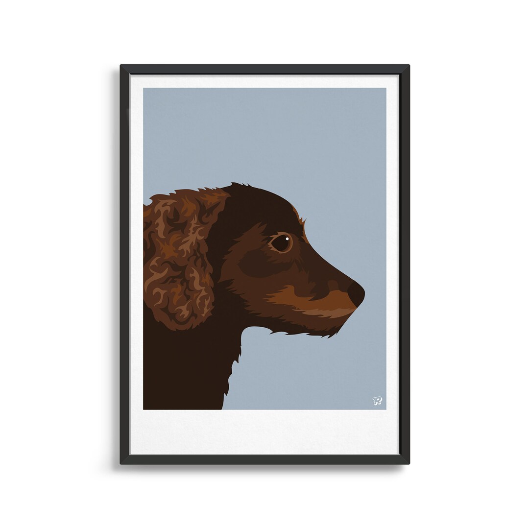 Cocker Spaniel Poster / Dog Art Print / Anniversary Gift for Best ...