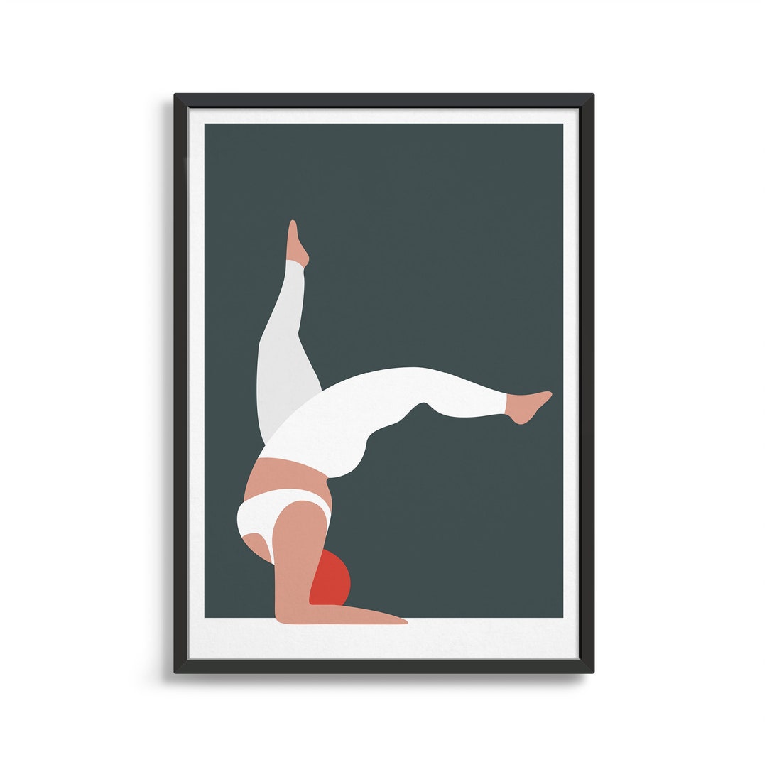Yoga Studio Art Print / Modern Design Poster Gift for a Yoga Lover ...
