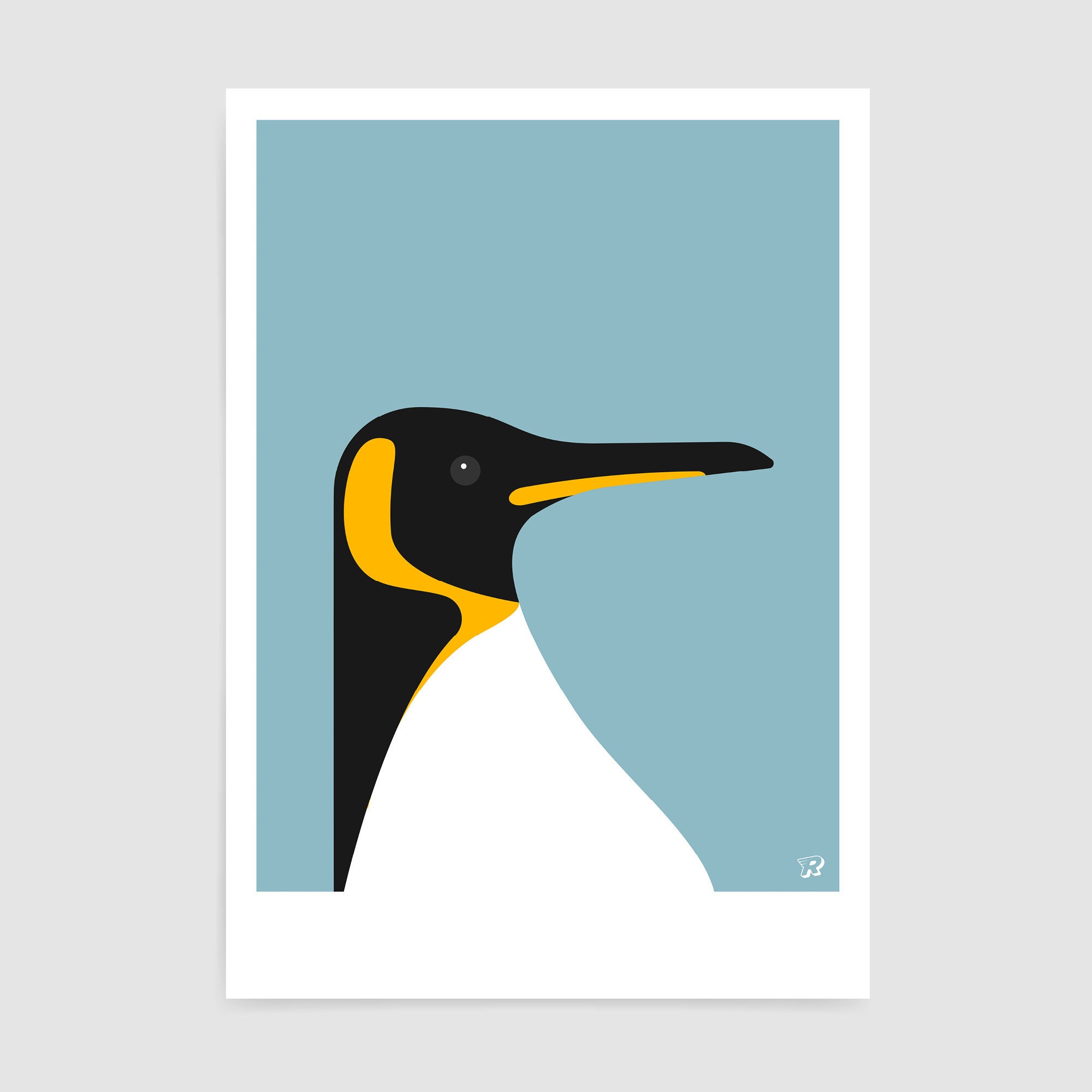 Penguin Wall Art / Modern Design Bird Print / Animal Home Decor ...