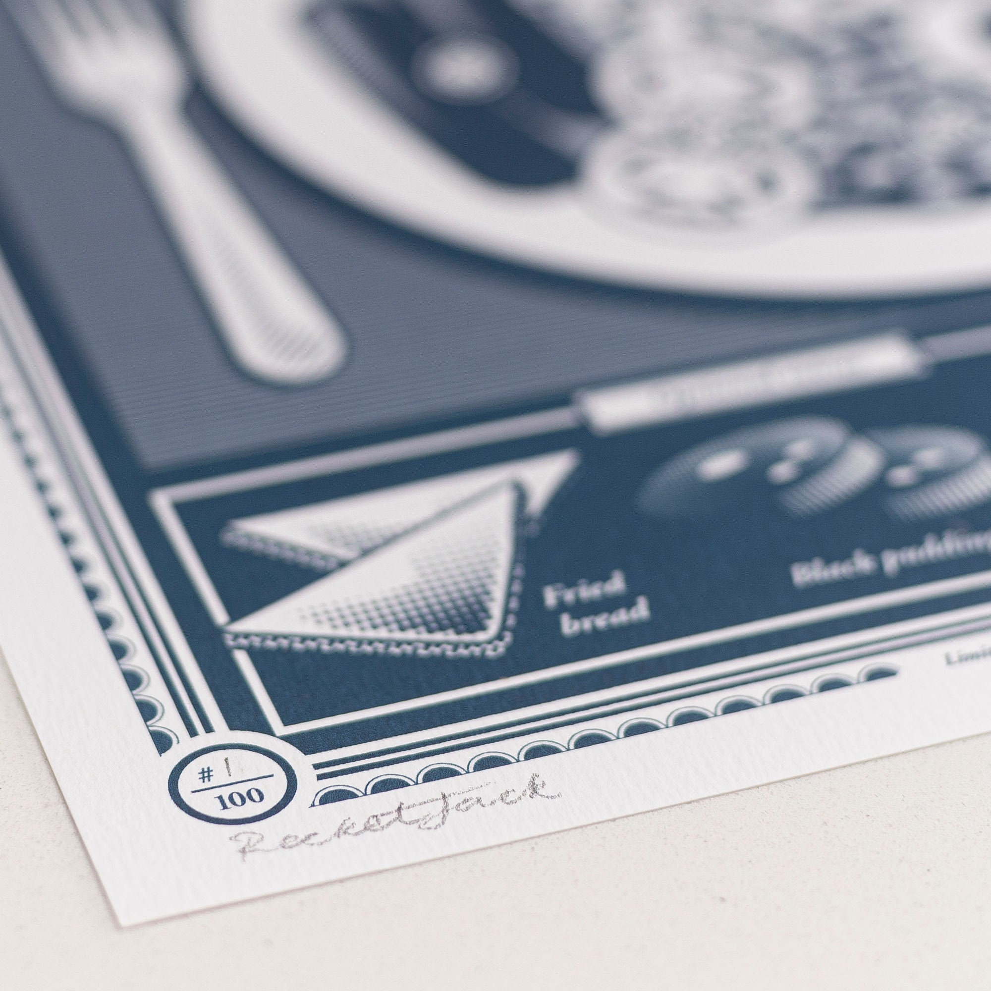 Limited Edition 'full English' Breakfast Infographic - Etsy