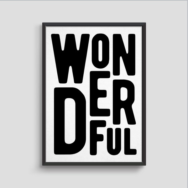 Typography Poster - Etsy