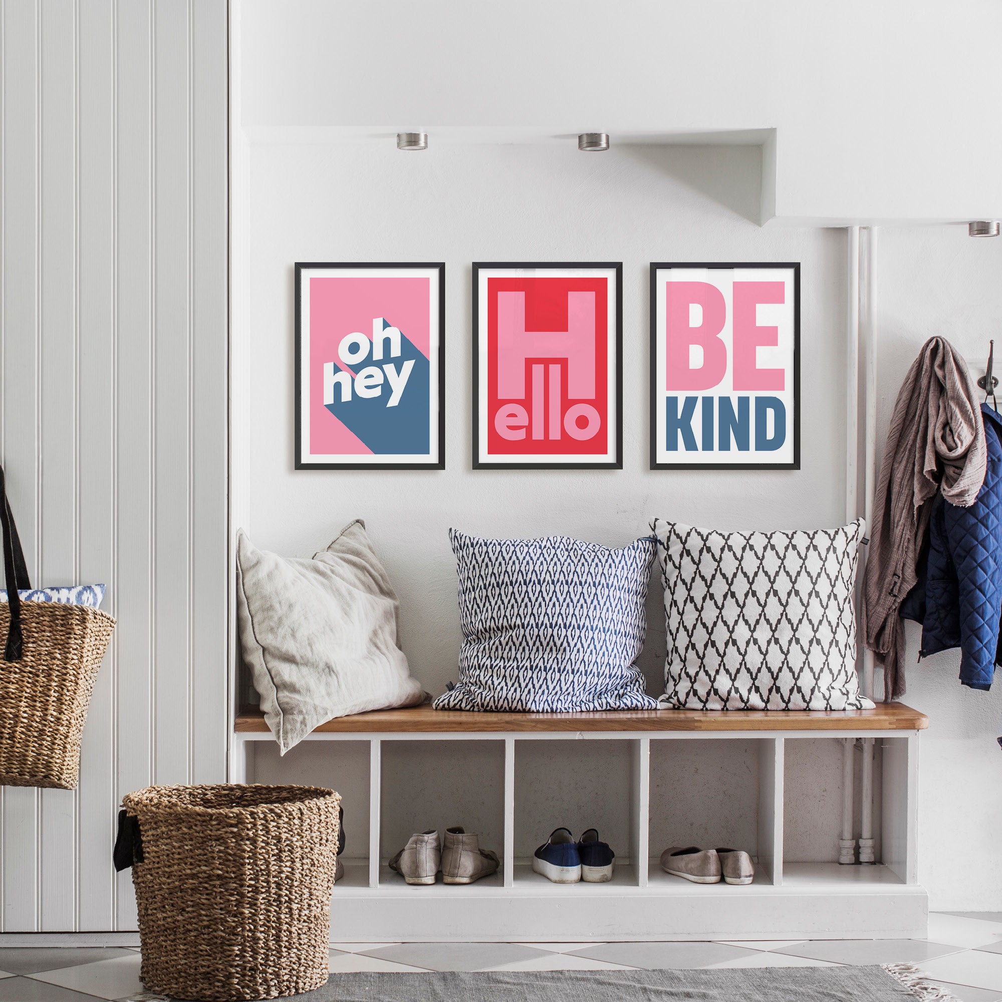 Be kind poster / Positive message art print / Typography print | Etsy