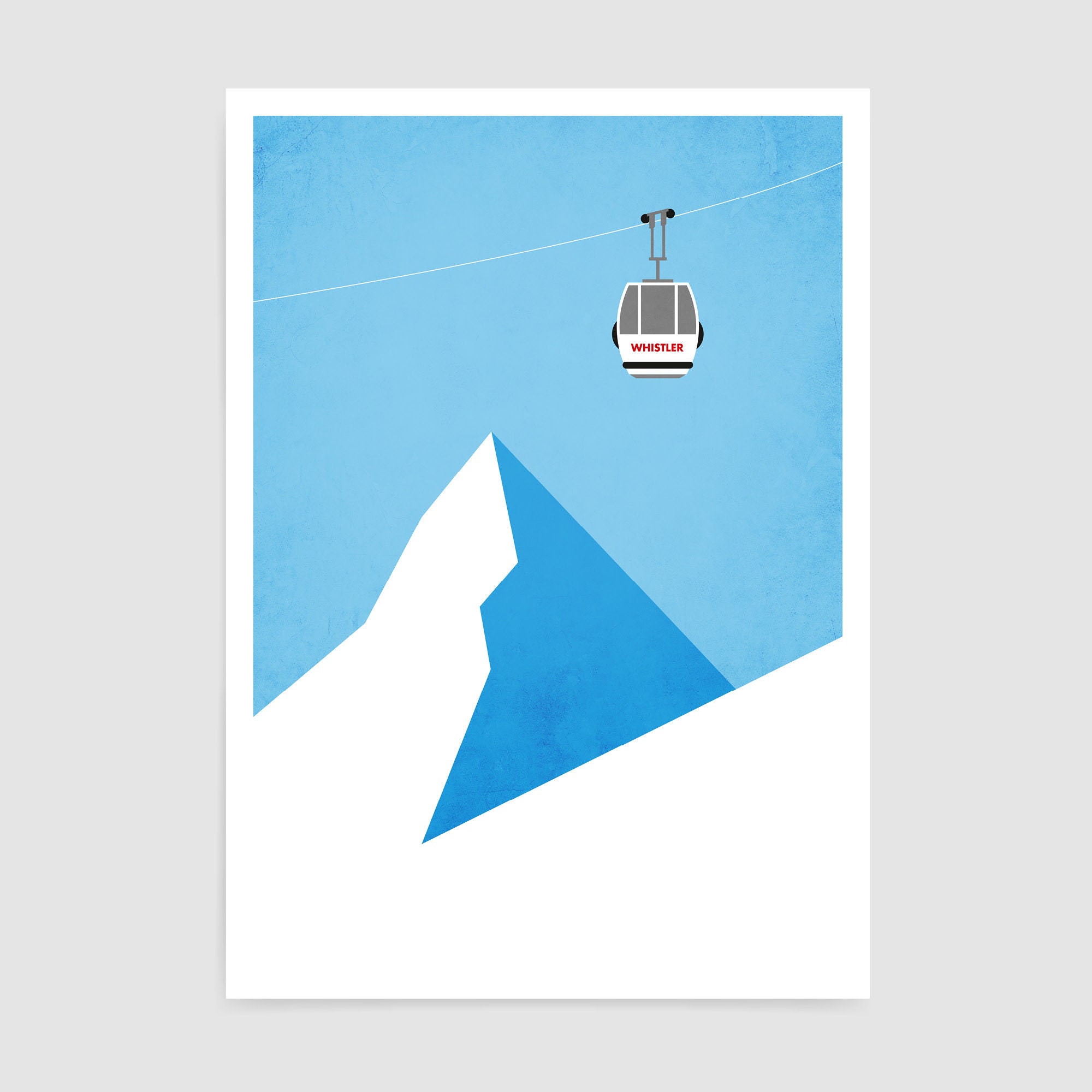 Custom Ski Art / Vintage Ski Poster / Unique Ski Gift Idea / | Etsy