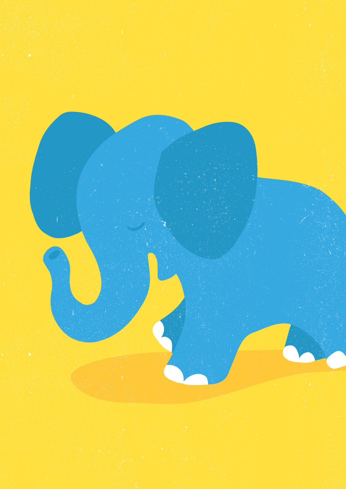 Personalised Print / Elephant Poster / Nursery Decor Art / - Etsy