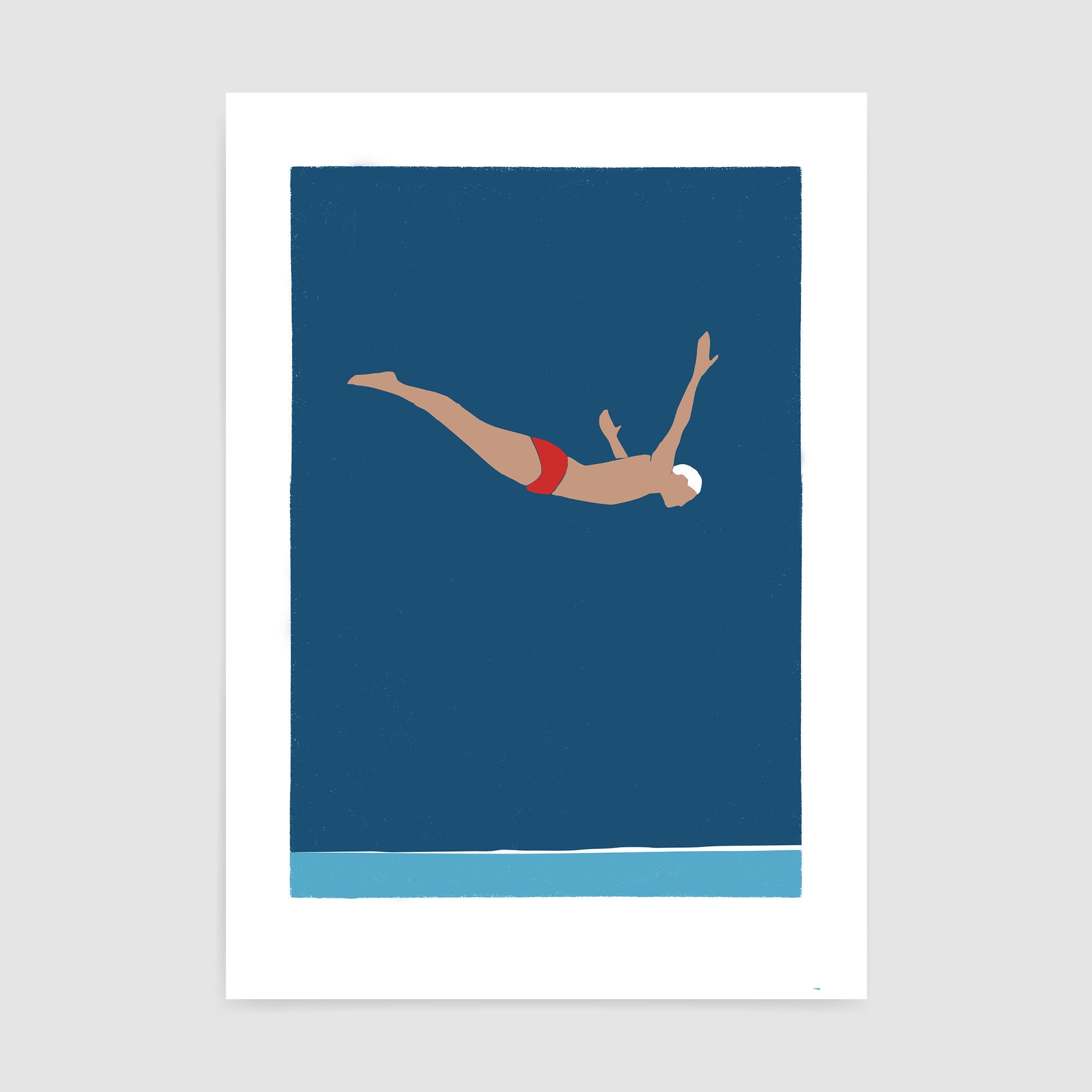 Cliff Diving Poster / Extreme Sports Art Print / High Dive - Etsy