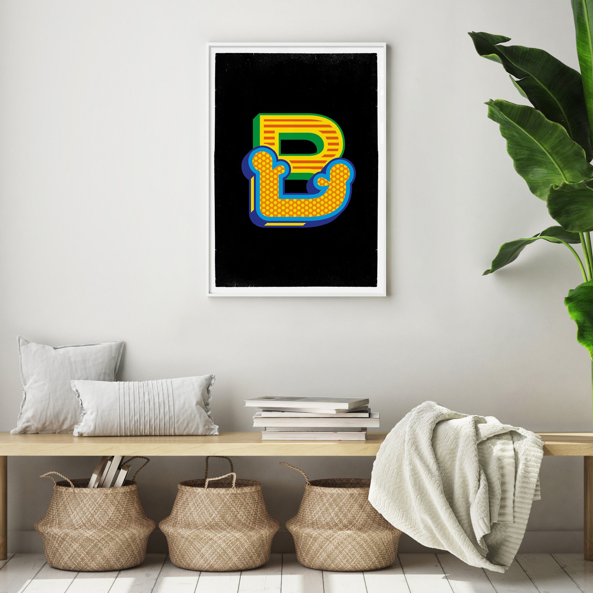 Personalised Letter Poster / Typography Letter Art Print / - Etsy UK