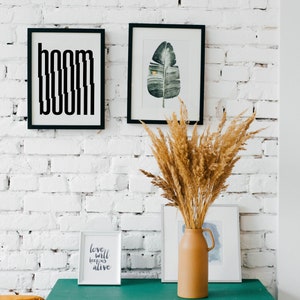 Boom Typography Wall Art Print / Modern Home Decor Graphic Design ...