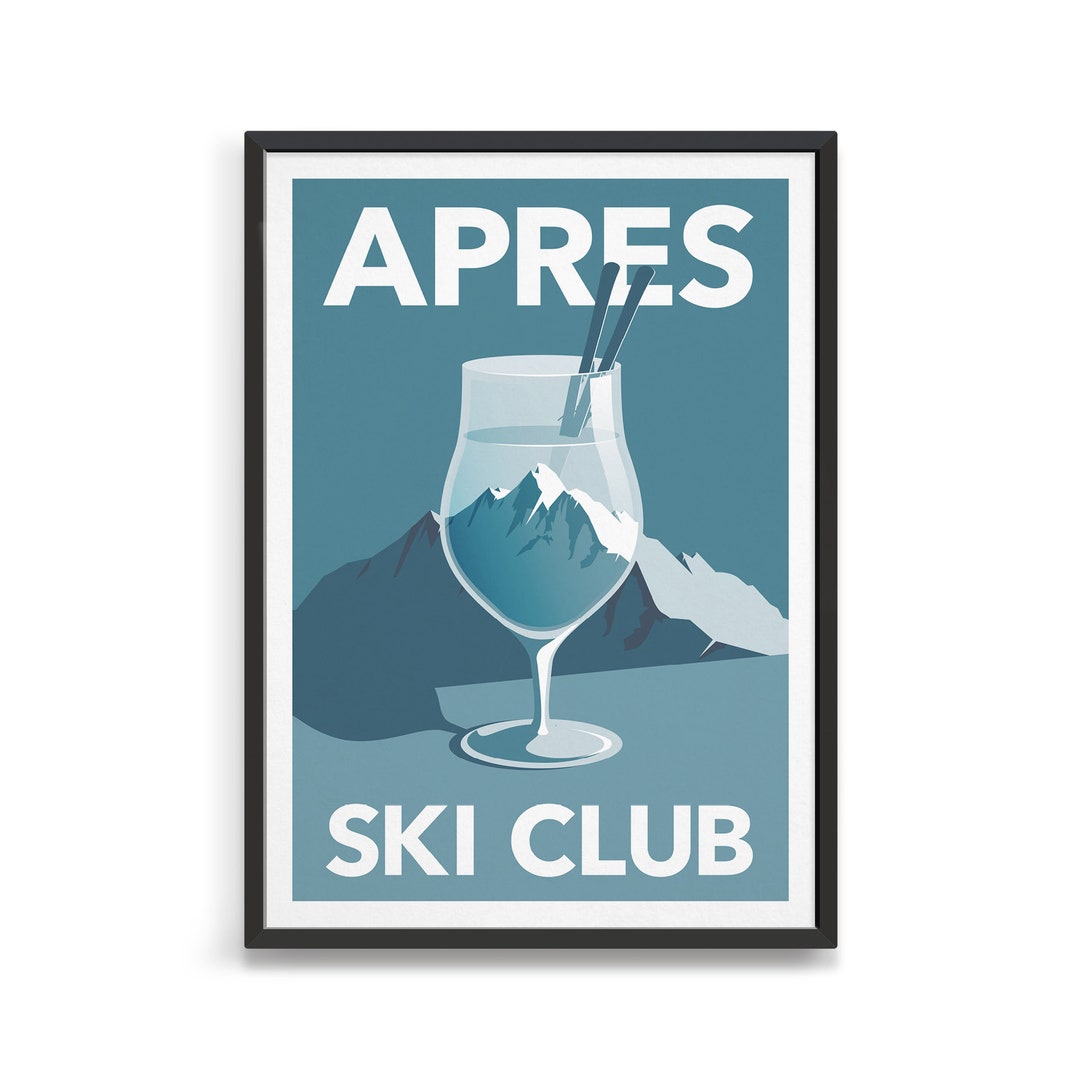 Personalised Ski Print / Apres Ski Club Poster / Custom Skiing Wall Decor / Gift for Skier - Etsy