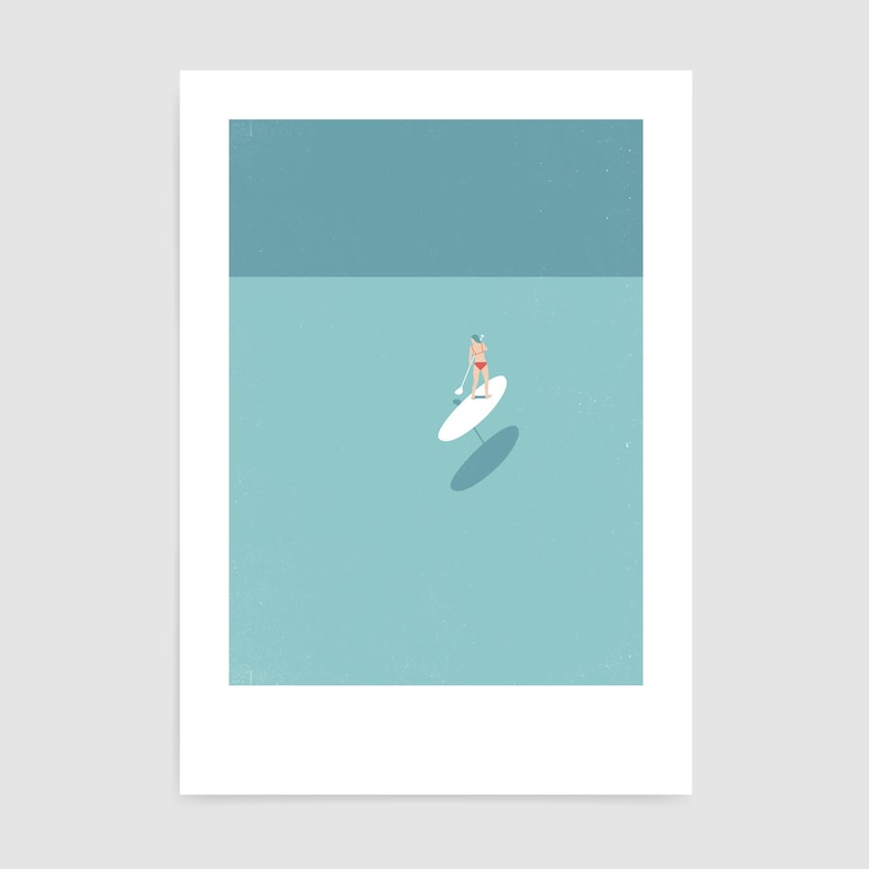 Stand up Paddle Board Poster / Bedroom Decor Teens / - Etsy