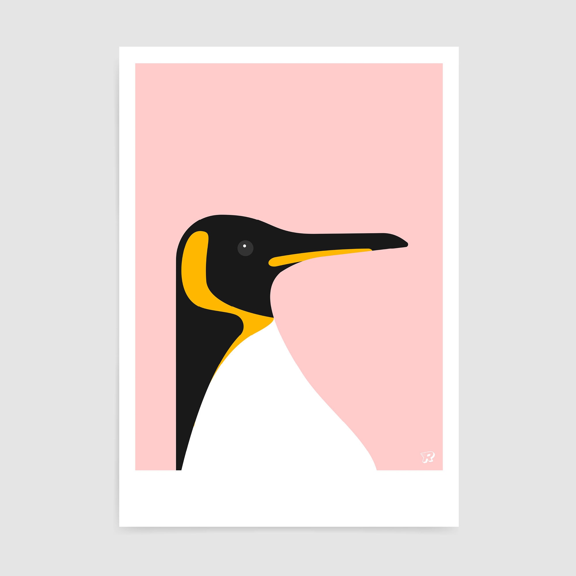 Penguin Wall Art / Modern Design Bird Print / Animal Home Decor ...