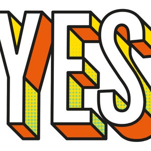 Yes Print, Motivational Wall Art, Inspirational Wall Print ...