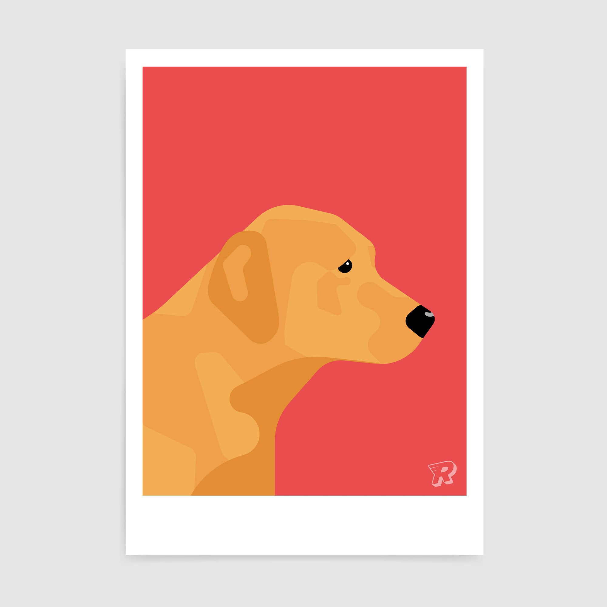Fox Red Labrador Art Print / Dog Poster Gift for Him / Present - Etsy UK
