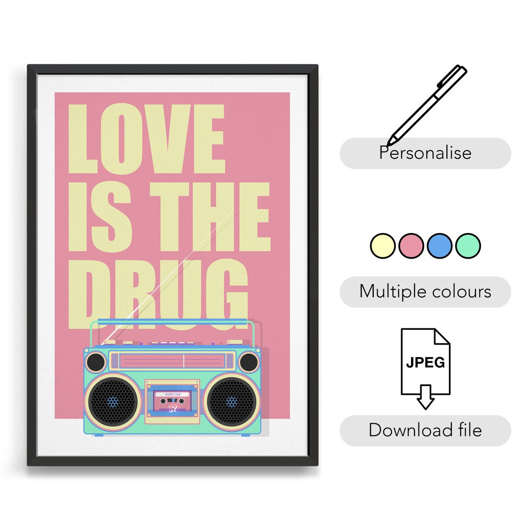 Digital Download / Custom Song Lyric Poster / Y2K Home Decor Ideas ...