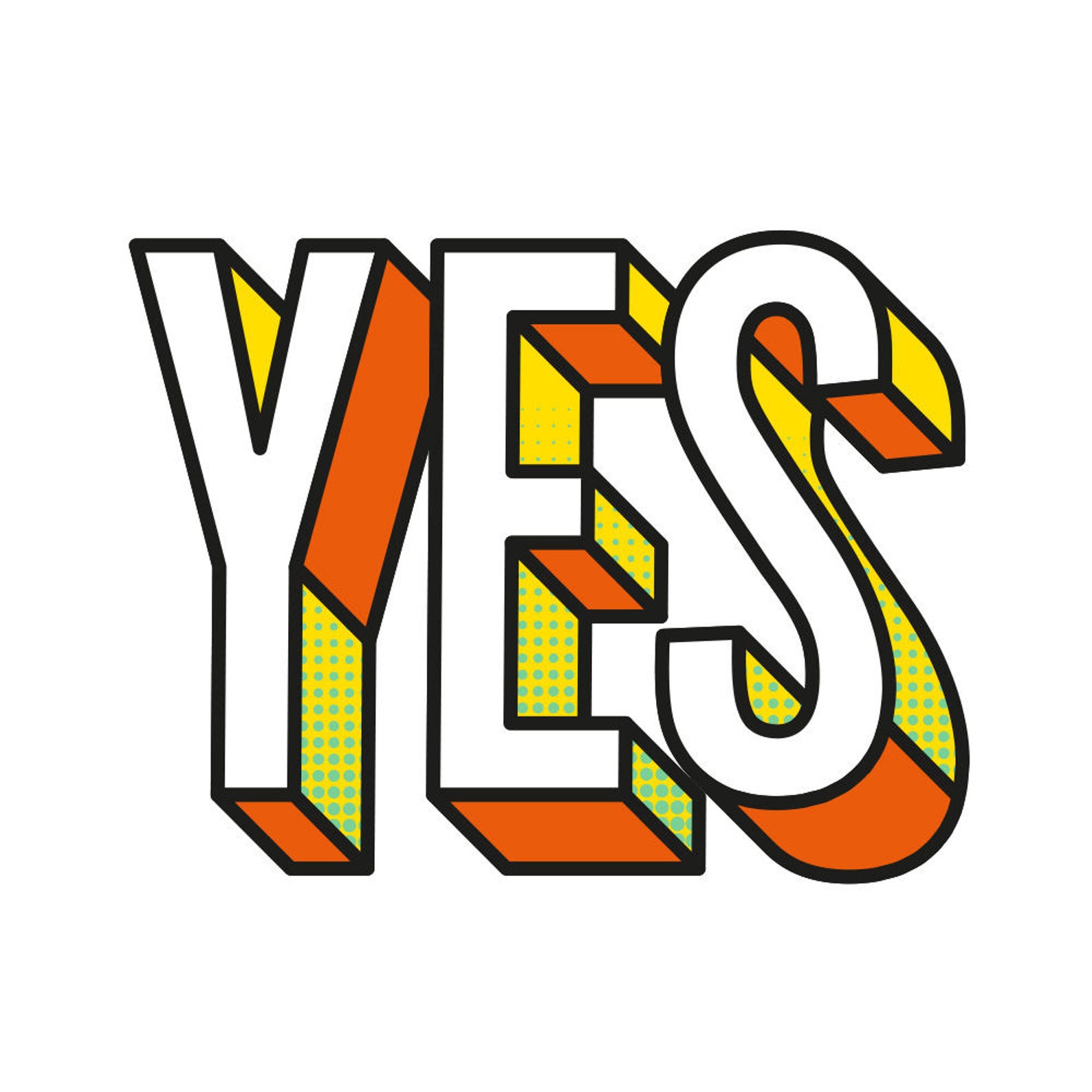 Yes Print Motivational Wall Art Inspirational Wall Print - Etsy