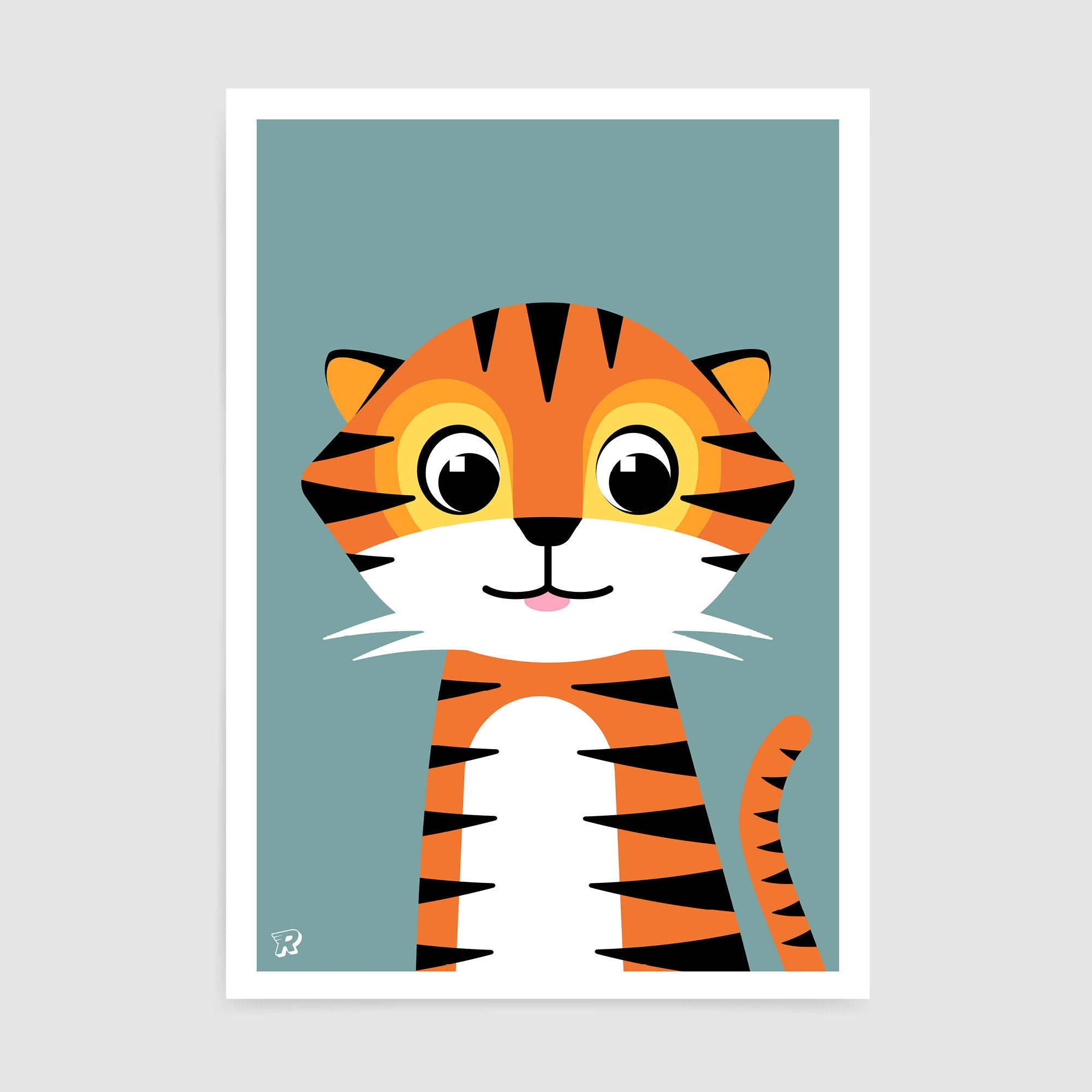 Kids Tiger Poster / Custom Kids Room Art Prints / Safari - Etsy UK