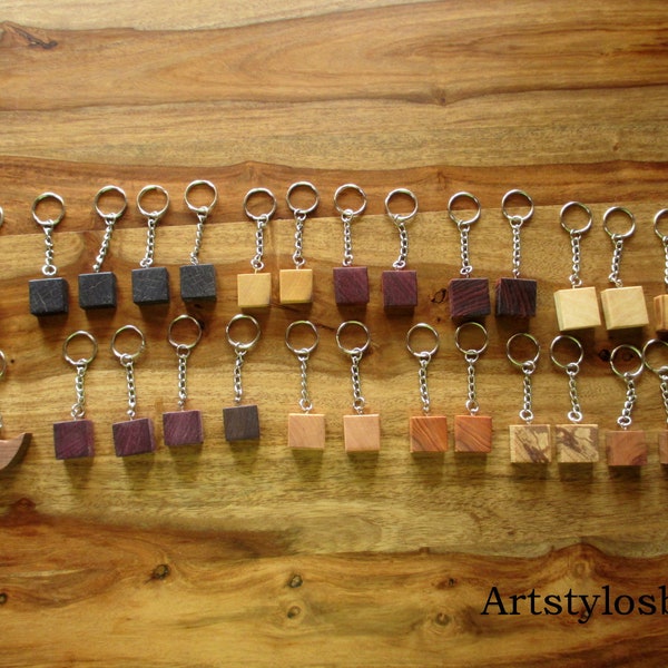 Wooden Key Ring - Etsy