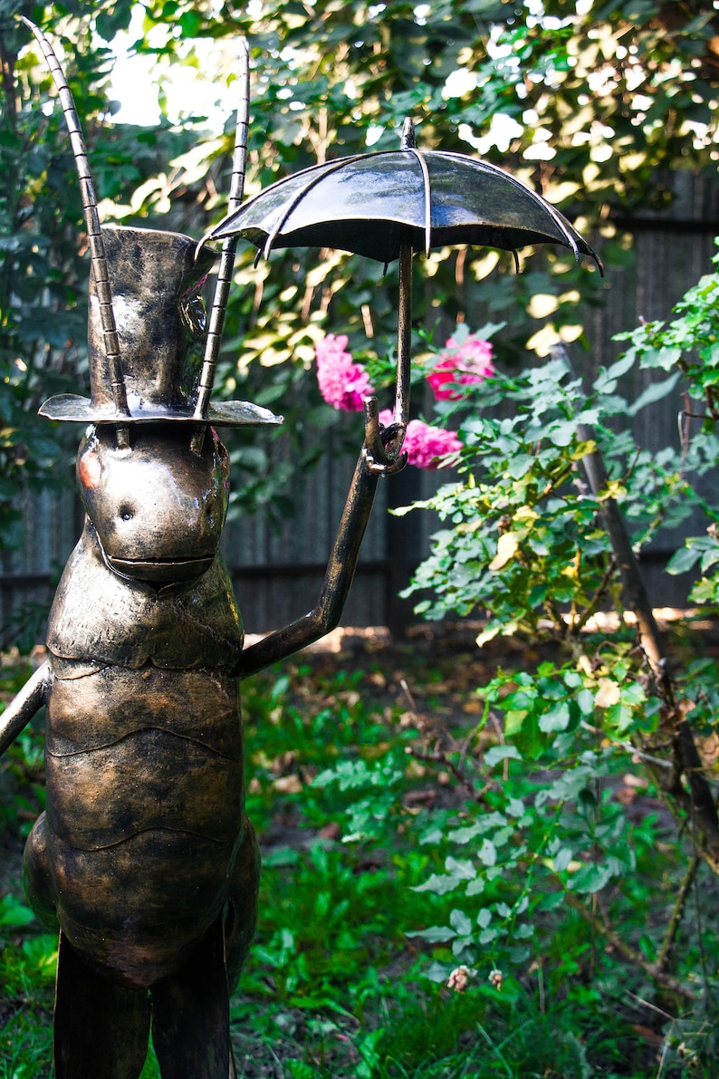 Forged Sculpture for the Garden, Iron Insects, Forged Grasshopper ...