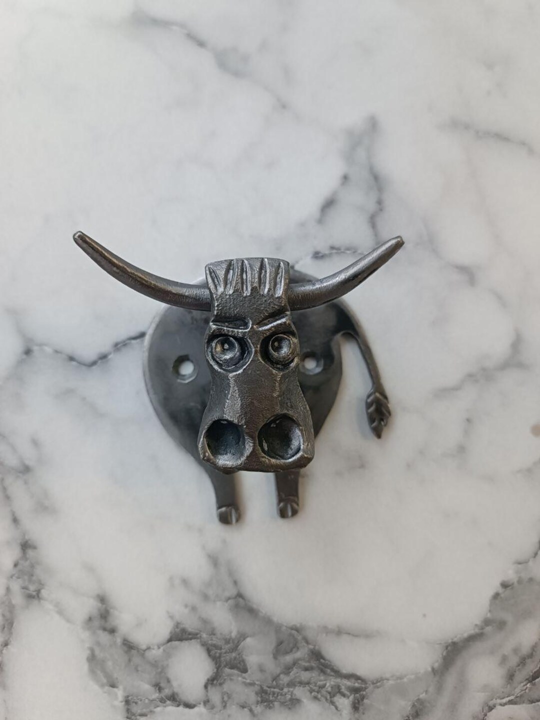 Metal Bull Hook – Unique Wall Decor for Home and Office - Etsy