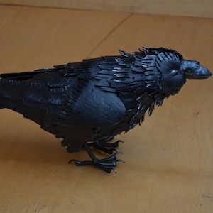Wrought Iron Crow - , Crow Sculpture. - Etsy