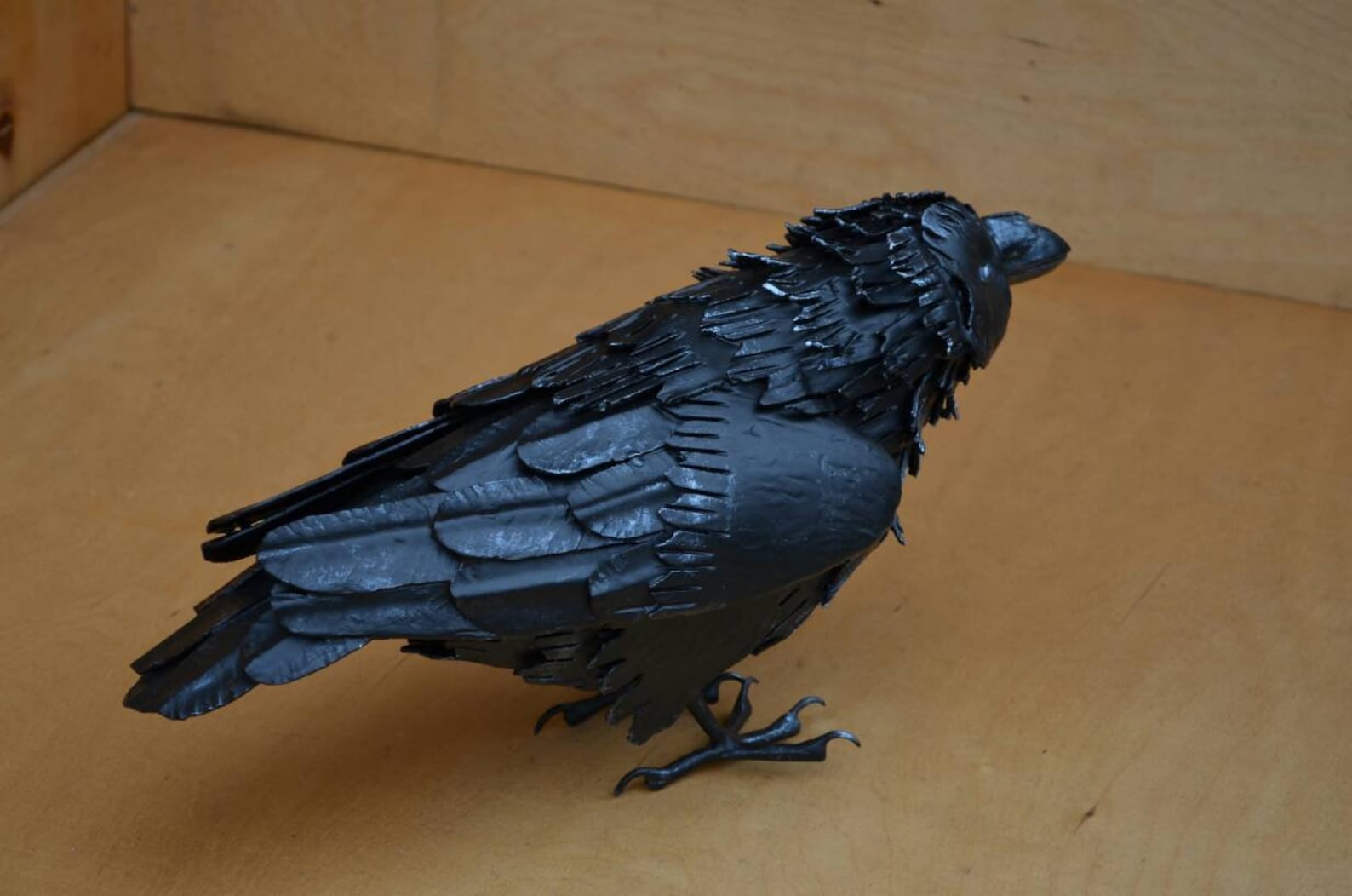 Wrought Iron Crow, Crow Sculpture. - Etsy
