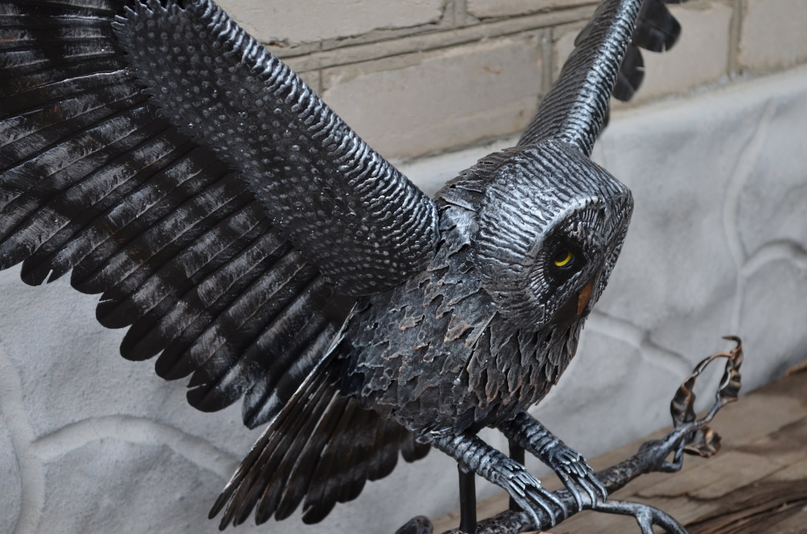 Owl Metal Sculpture - Etsy