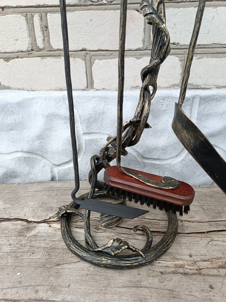 Set Fireplace Tools, Handmade - Etsy