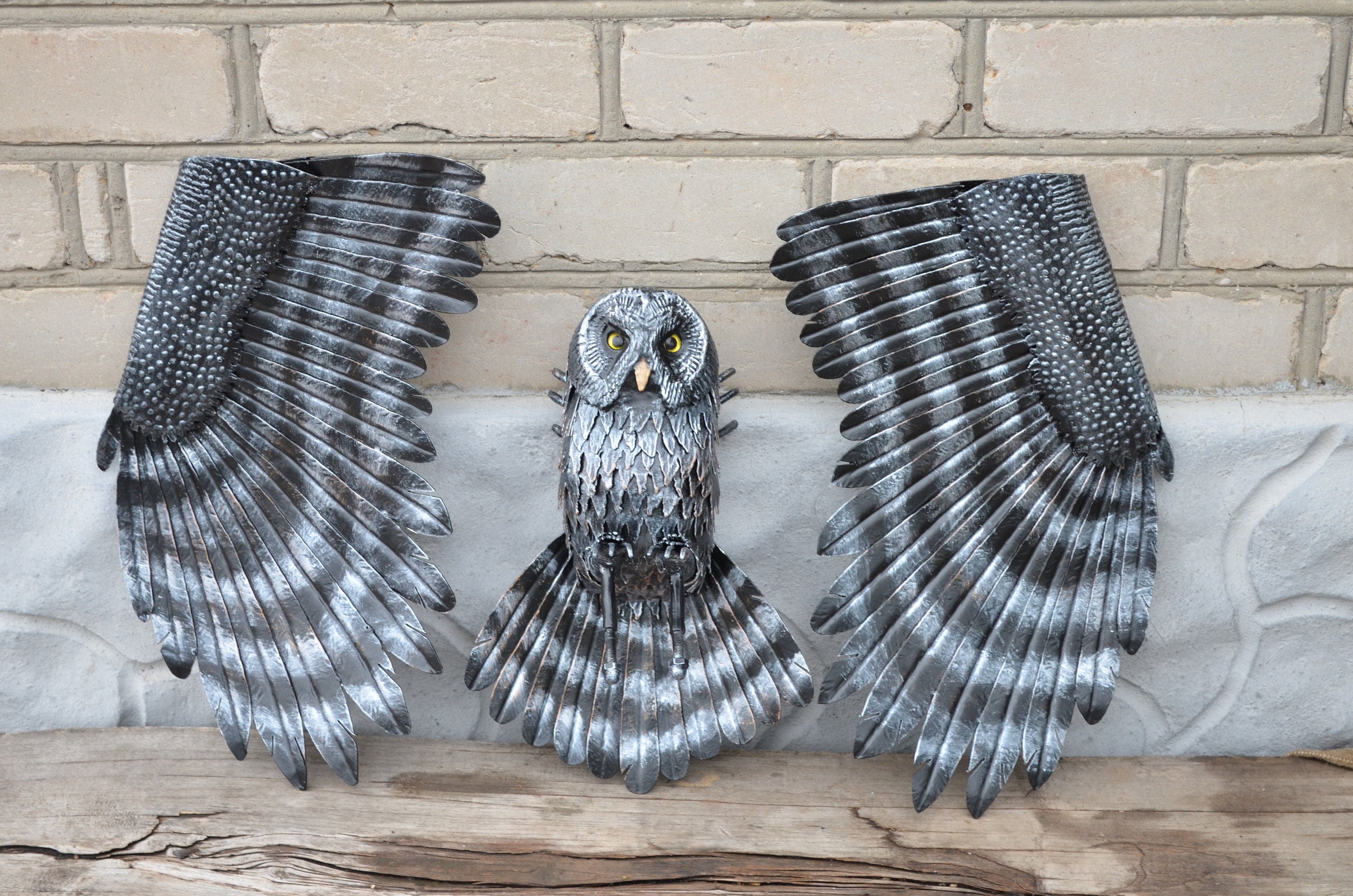 Owl Metal Sculpture - Etsy