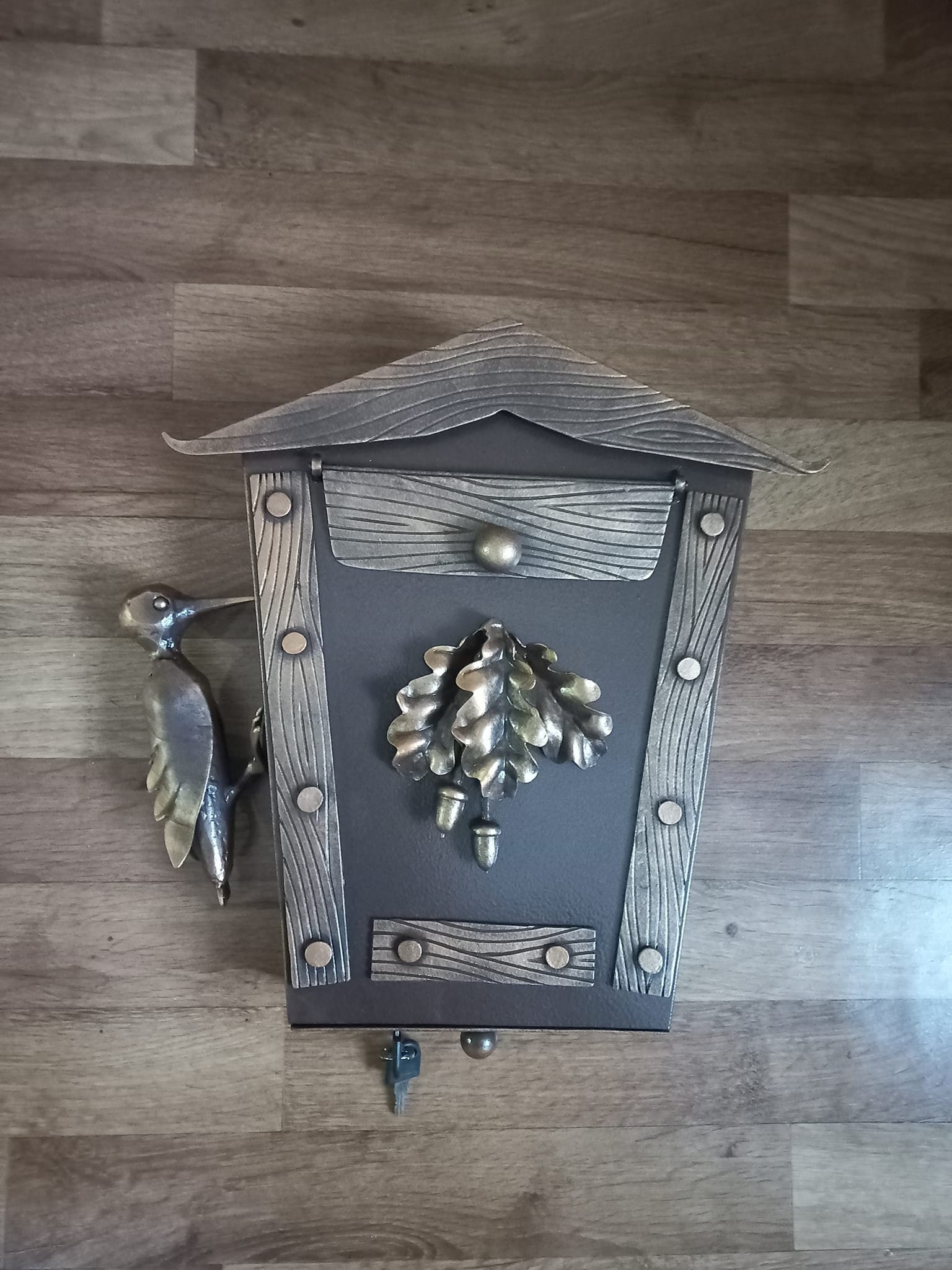 Wrought Iron Mailbox With a Woodpecker - Etsy