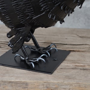 Wrought Iron Crow, Wrought Iron Sculpture, Iron Bird. - Etsy