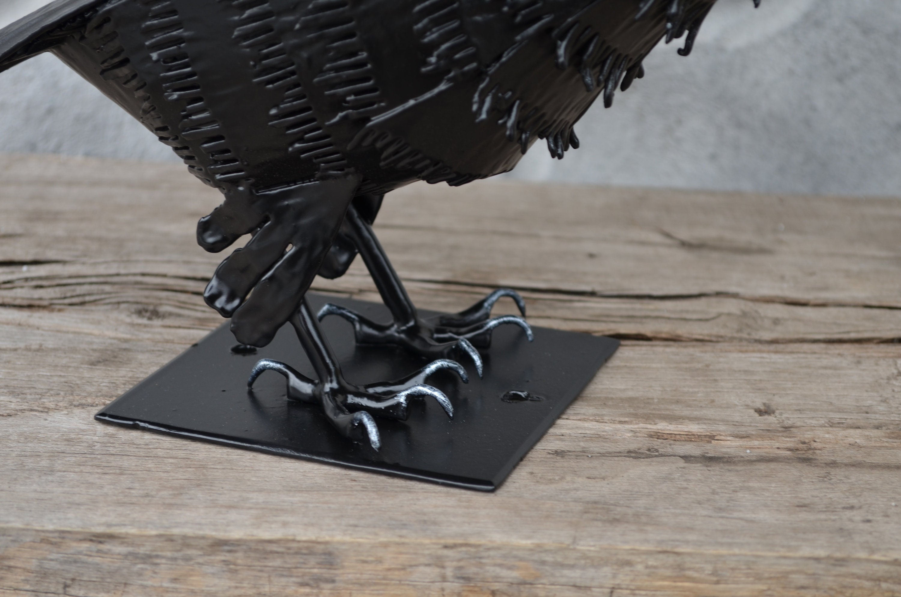 Wrought Iron Crow Wrought Iron Sculpture Iron Bird. - Etsy