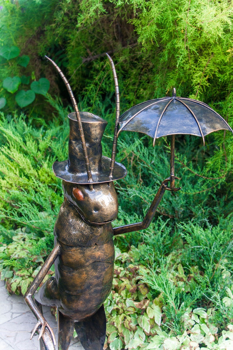 Forged Sculpture for the Garden, Iron Insects, Forged Grasshopper ...