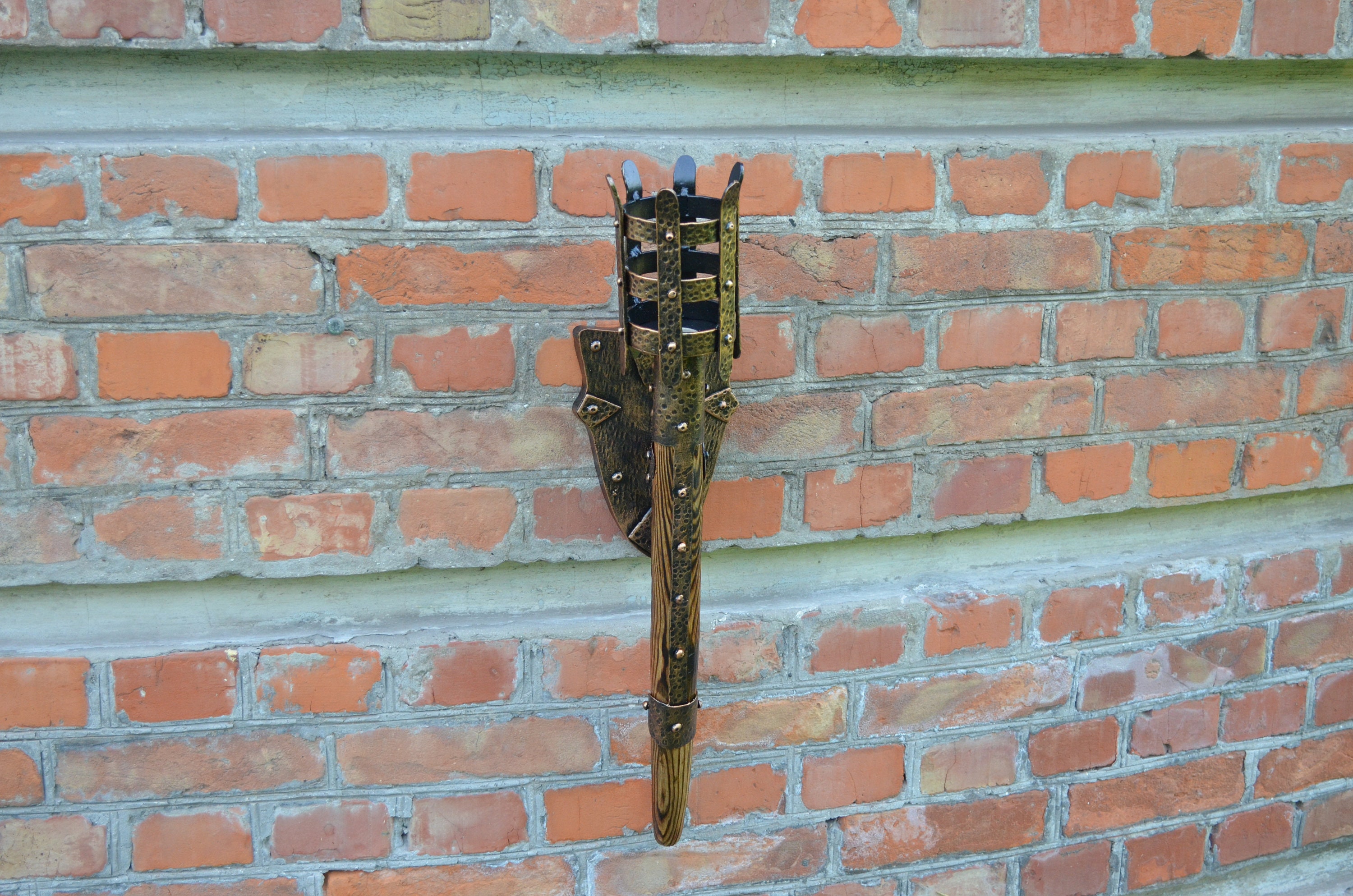 Viking Style Lamp Forged Torch - Etsy