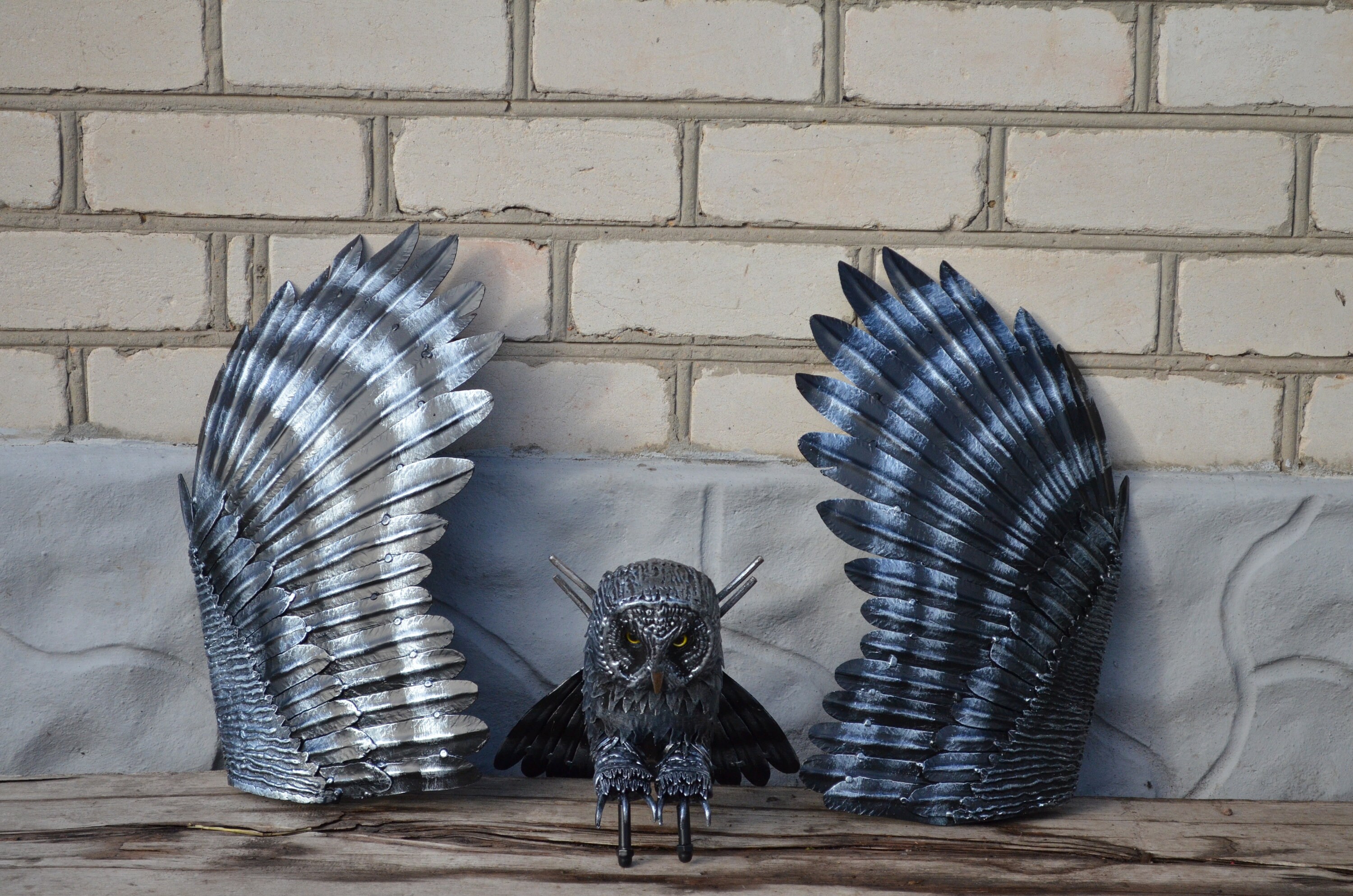 Sculpture of an Owl Wrought Iron Sculpture - Etsy