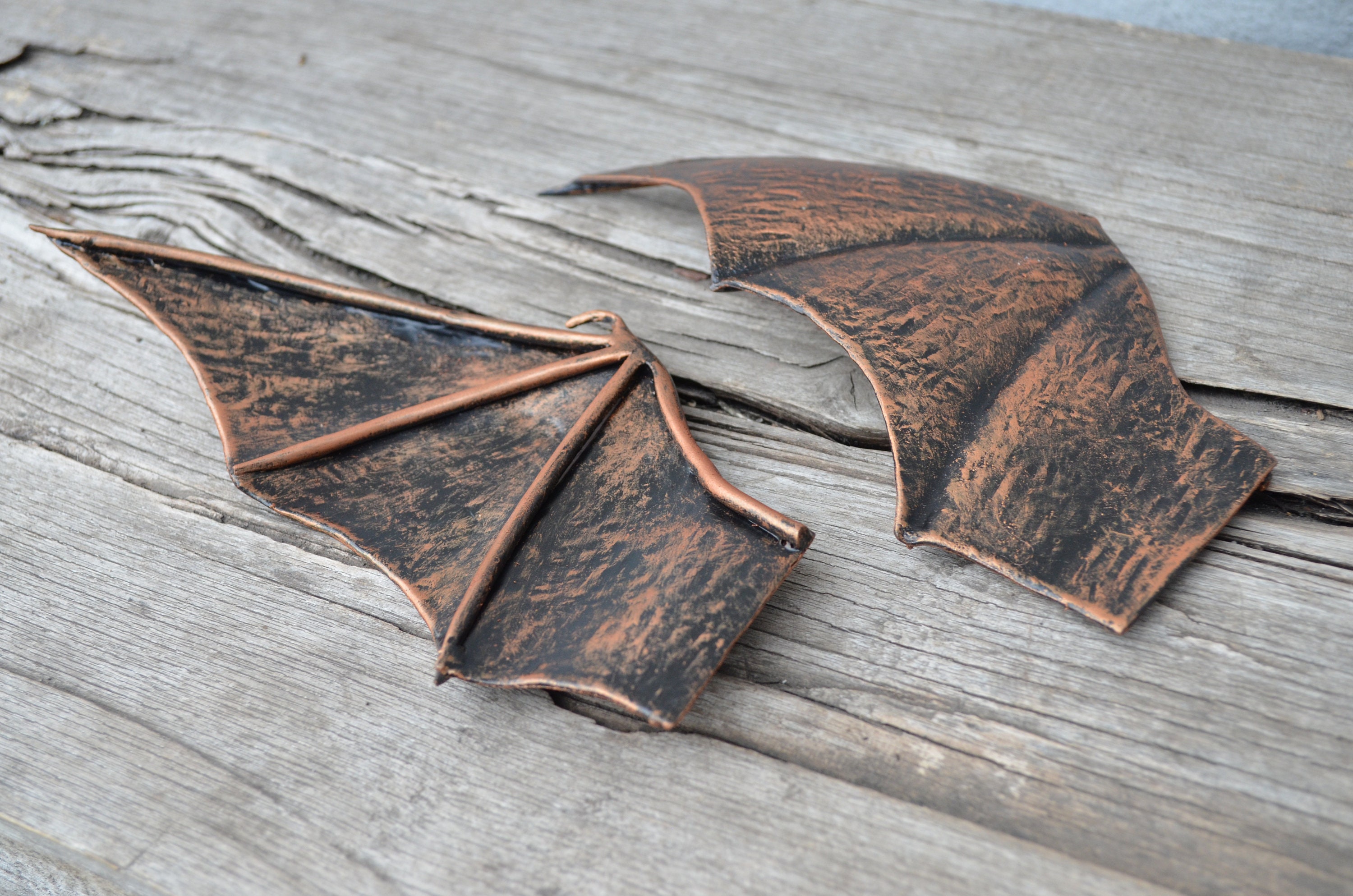 Forged Bat Wings 2 Pcs. - Etsy