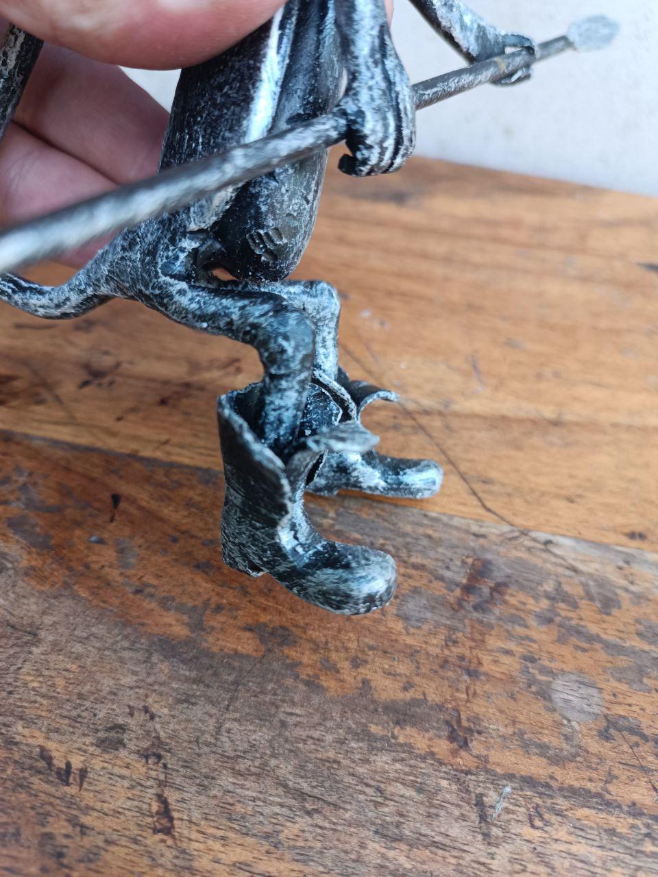 Handcrafted Wrought Iron Mouse With Spear - Etsy